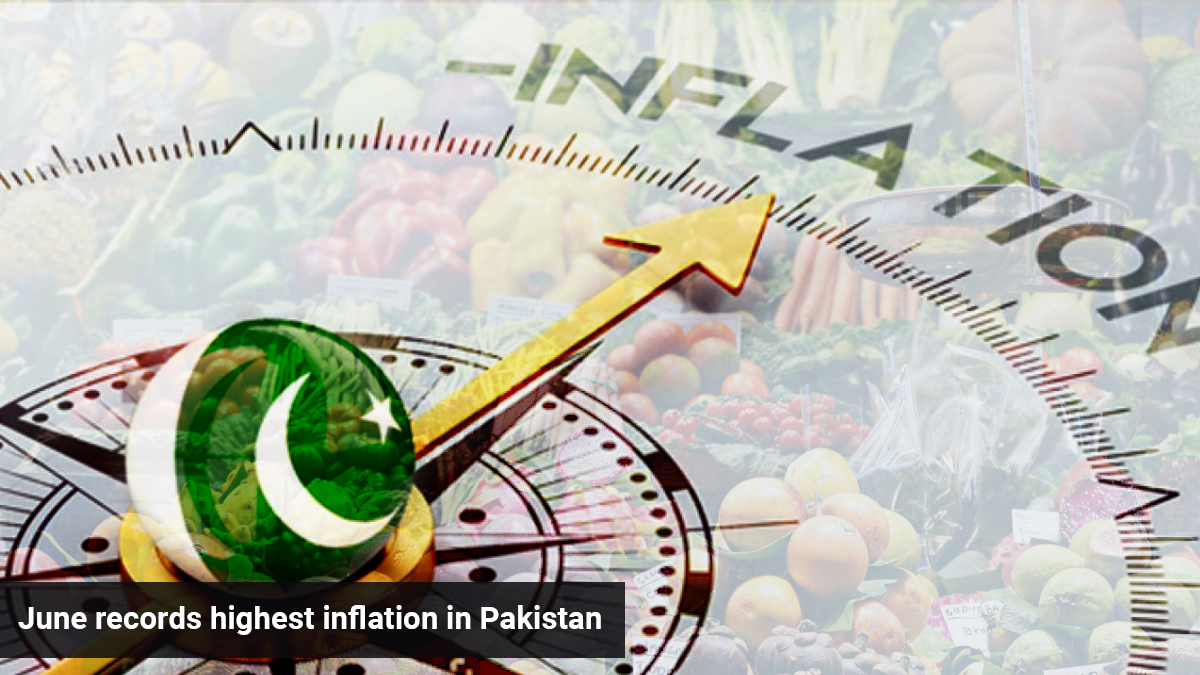 June records highest inflation in Pakistan