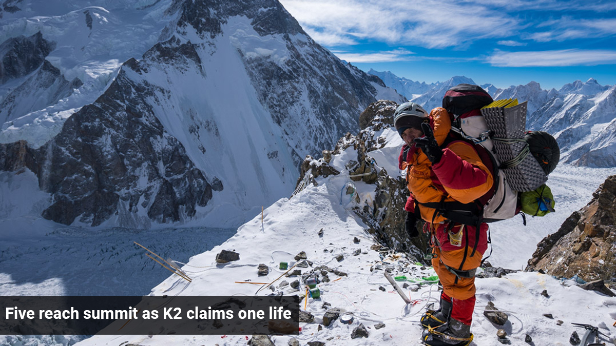 Five reach summit as K2 claims one life