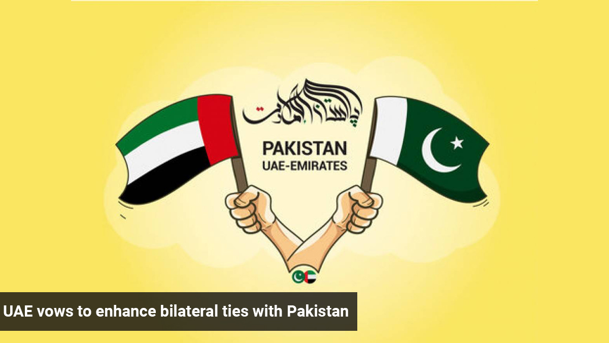 UAE vows to enhance bilateral ties with Pakistan
