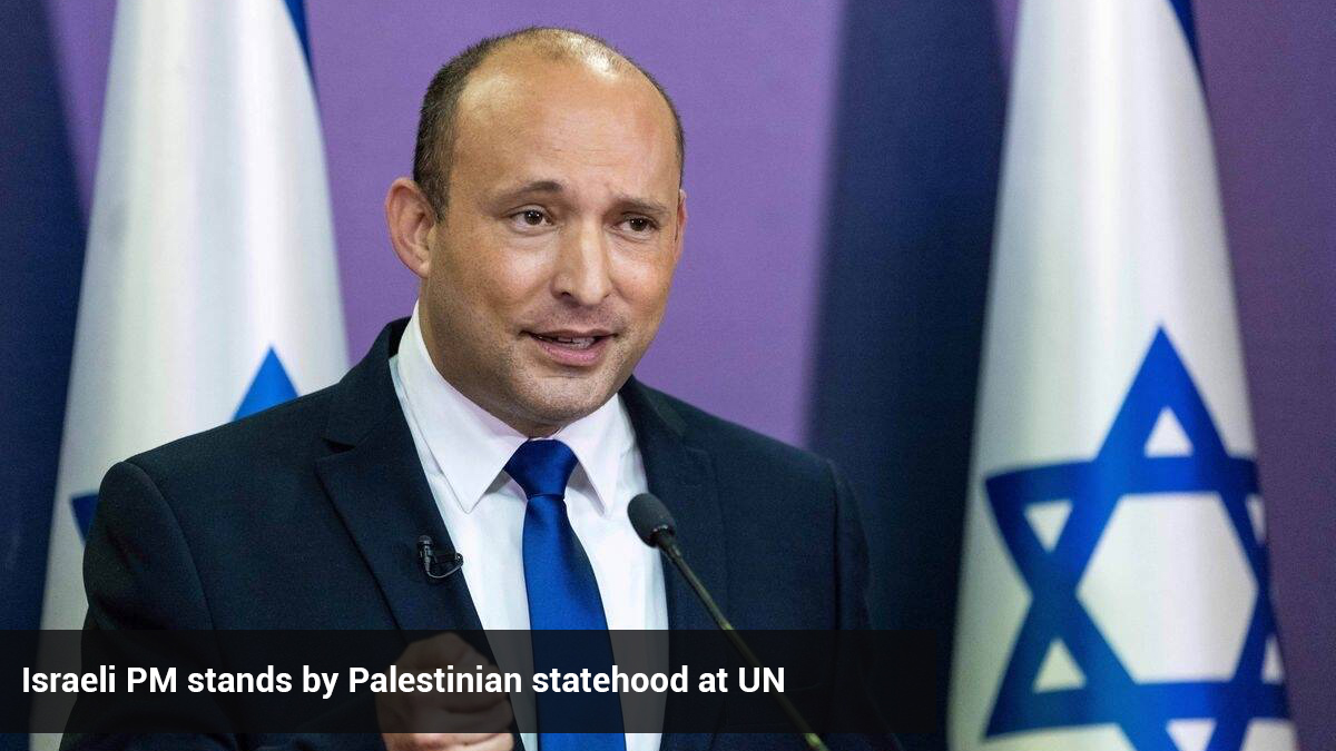 Israeli PM stands by Palestinian statehood at UN
