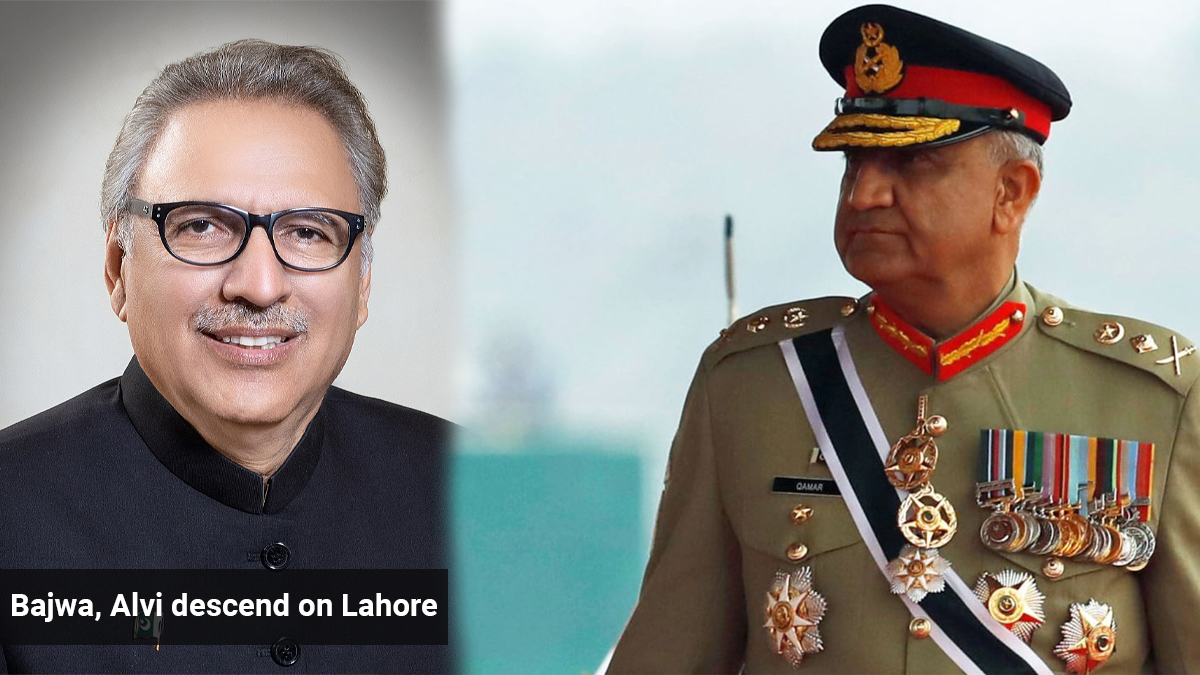 Bajwa, Alvi Descend on Lahore