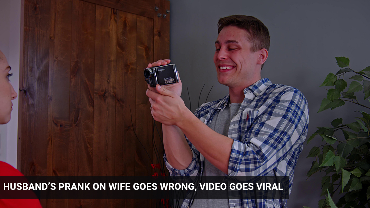 Video goes viral: Husband's prank on wife goes wrong