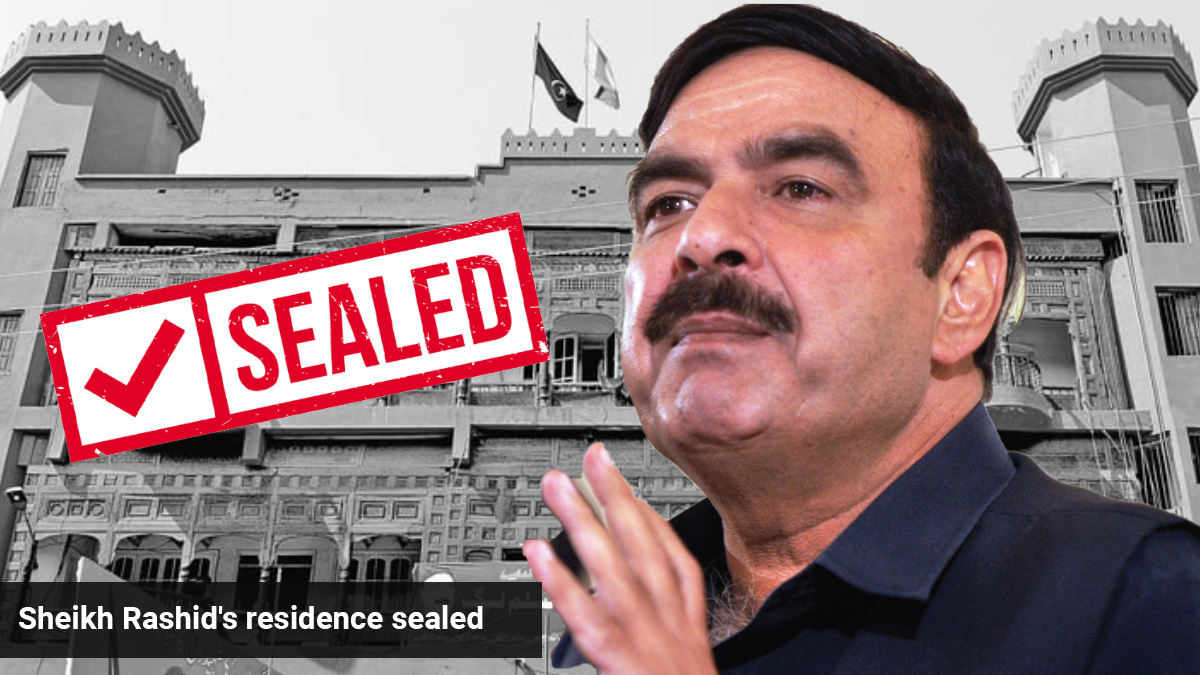 Sheikh Rashid’s residence sealed