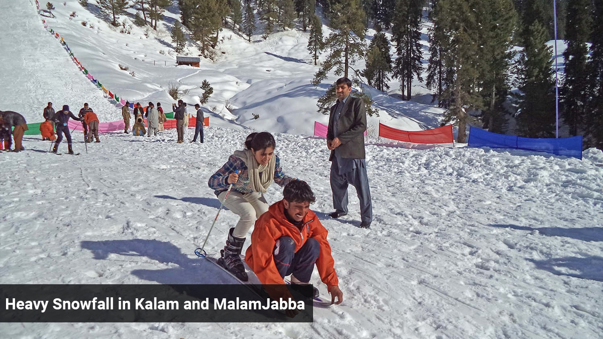 Heavy Snowfall in Kalam and Malam Jabba