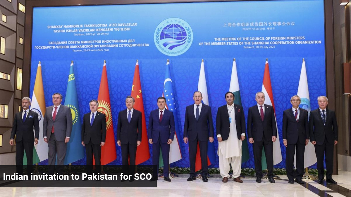 Indian invitation to Pakistan for SCO