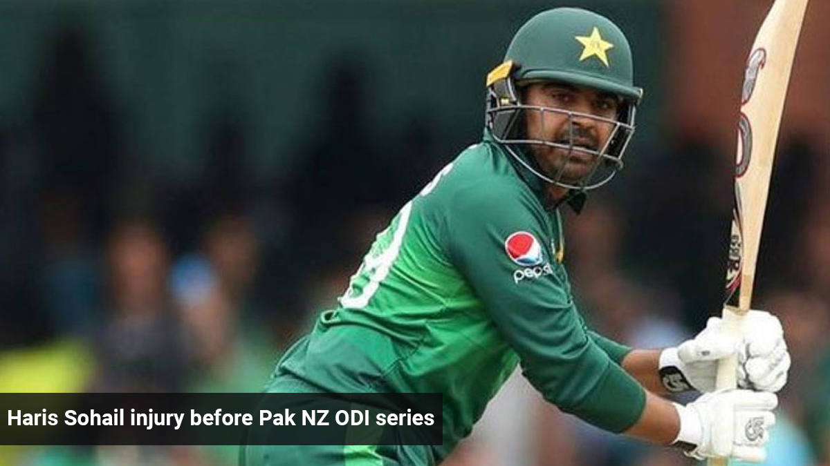 Haris Sohail injury before Pak NZ ODI series