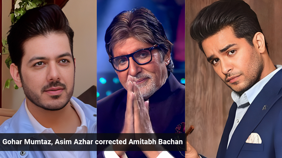 Gohar Mumtaz, Asim Azhar corrected Amitabh Bachan