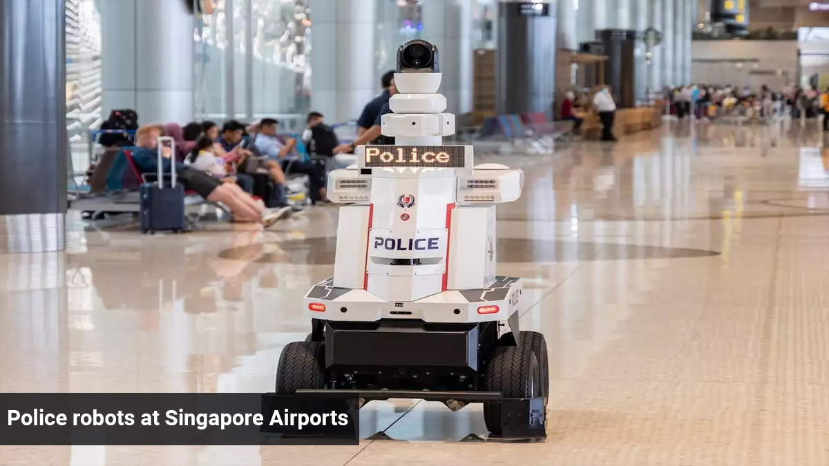 Police robots at Singapore Airports