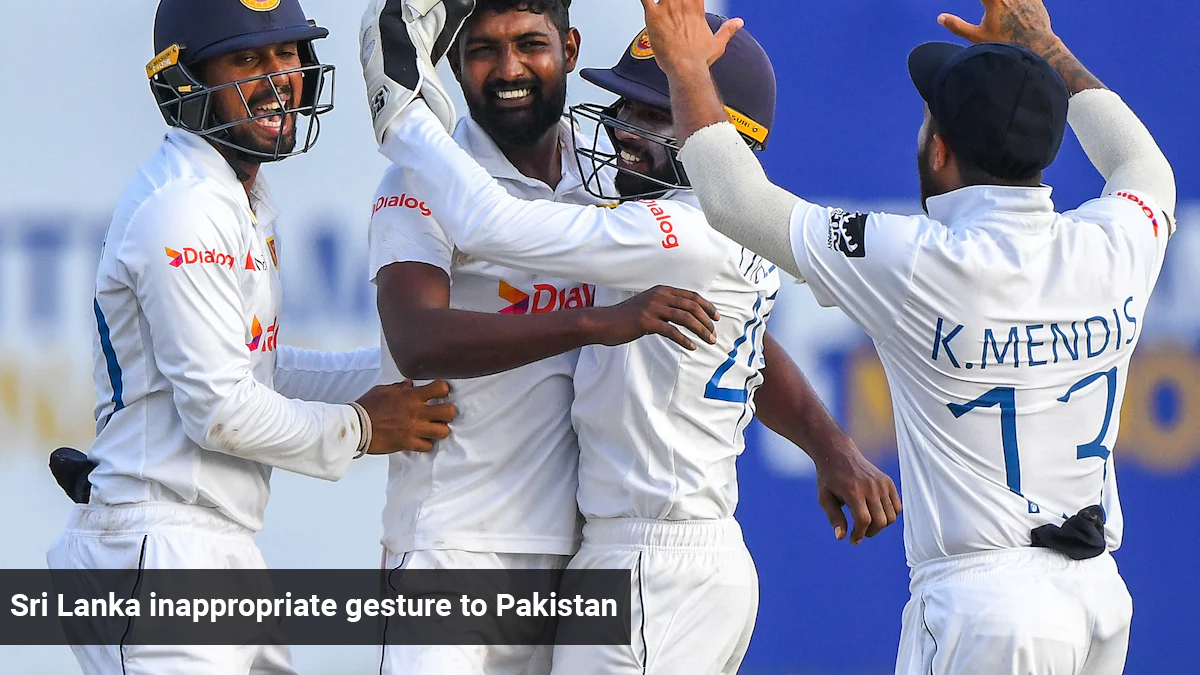 Sri Lanka inappropriate gesture to Pakistan