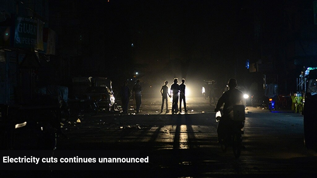Electricity cuts continued unannounced