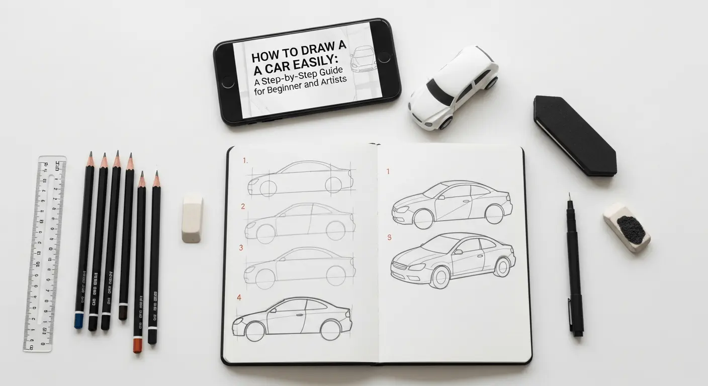 How to Draw a Car Easily | Step-by-Step Drawing Guide