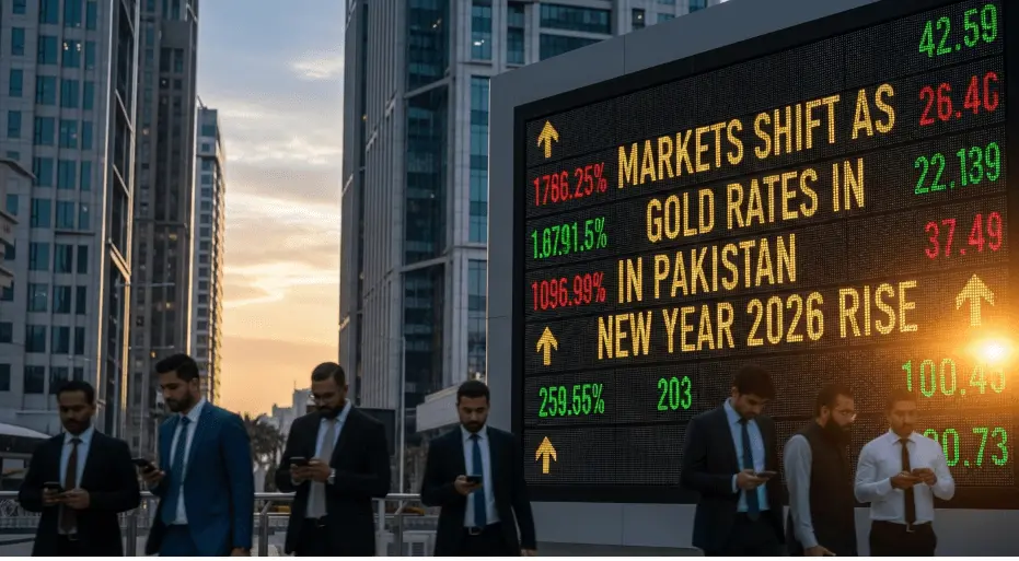 Traders Watch Gold Rates in Pakistan New Year 2026 Closely