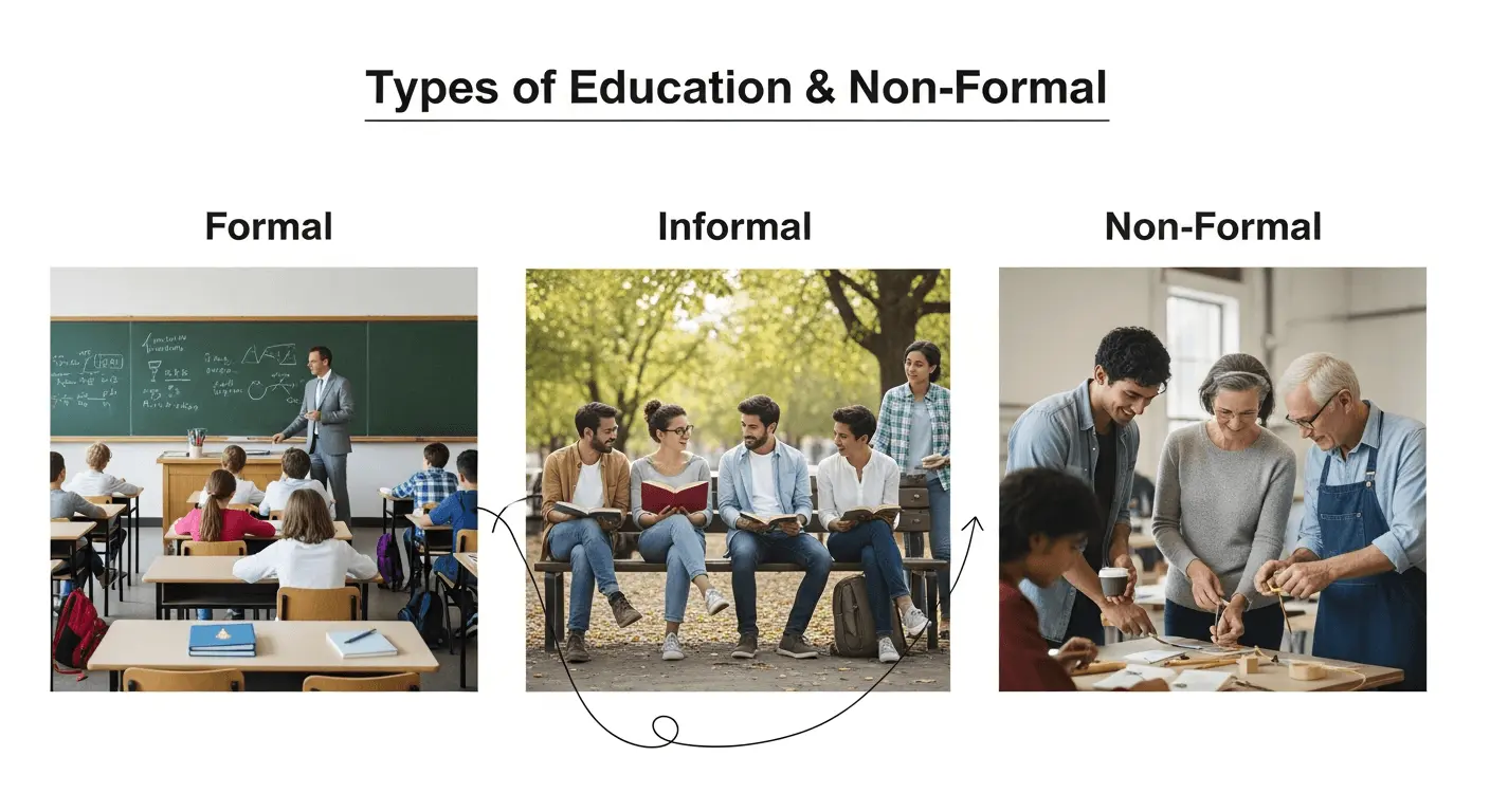 Types of Education: Formal, Informal & Non-Formal