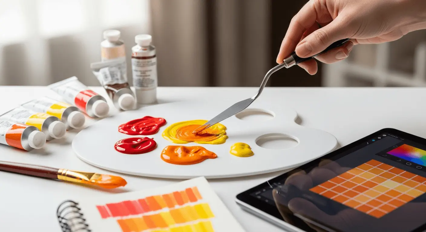 How to Make Orange Colour – Easy Colour Mixing Guide 2025
